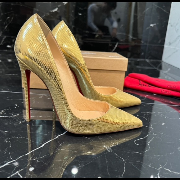 Christian Louboutin | Shoes | Christian Louboutin So Kate 2 Metallic ...